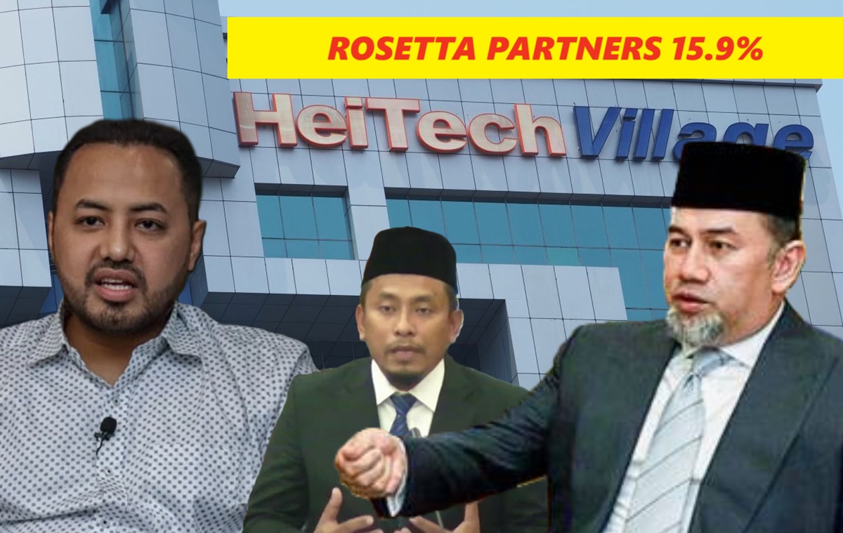 Saham 15.9% HeiTech Padu oleh Rosetta Partners milik saya bersama Sultan Kelantan Sultan ...